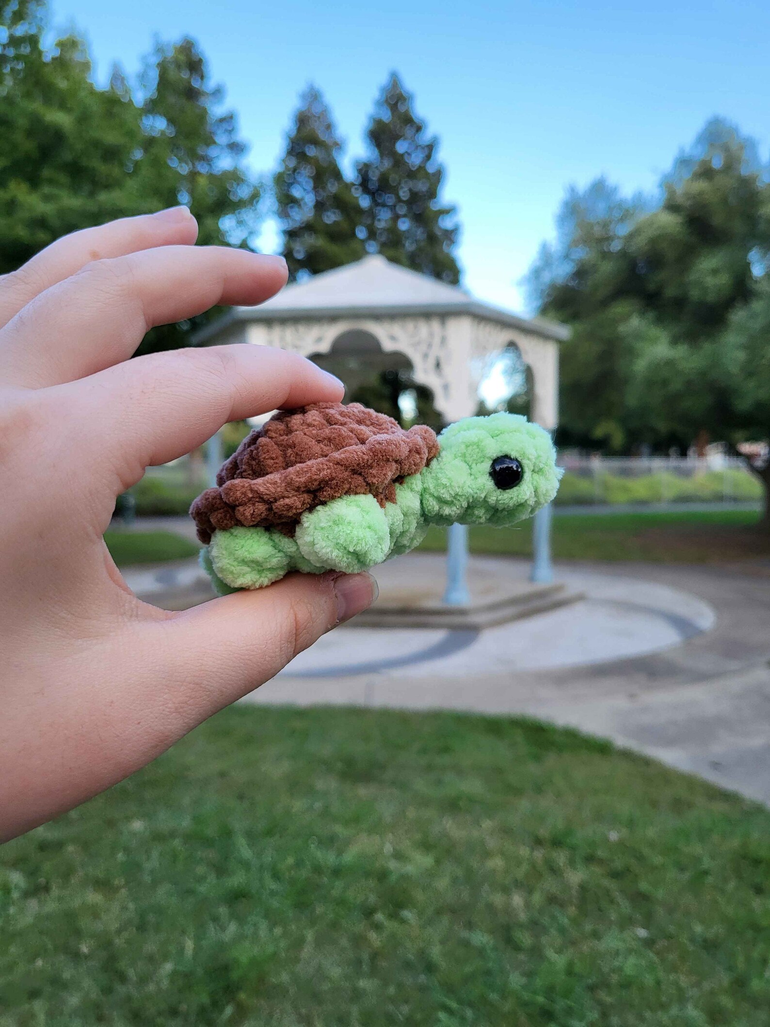 Mini Crochet Turtle Plush, Tiny Turtle Plushie, Amigurumi Sea Turtle ...
