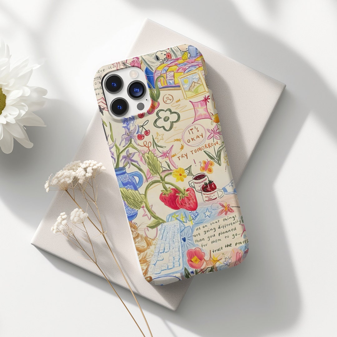 Preppy Cute Coquette Collage Phone Case, iPhone 15 14 12 11 X, Samsung ...
