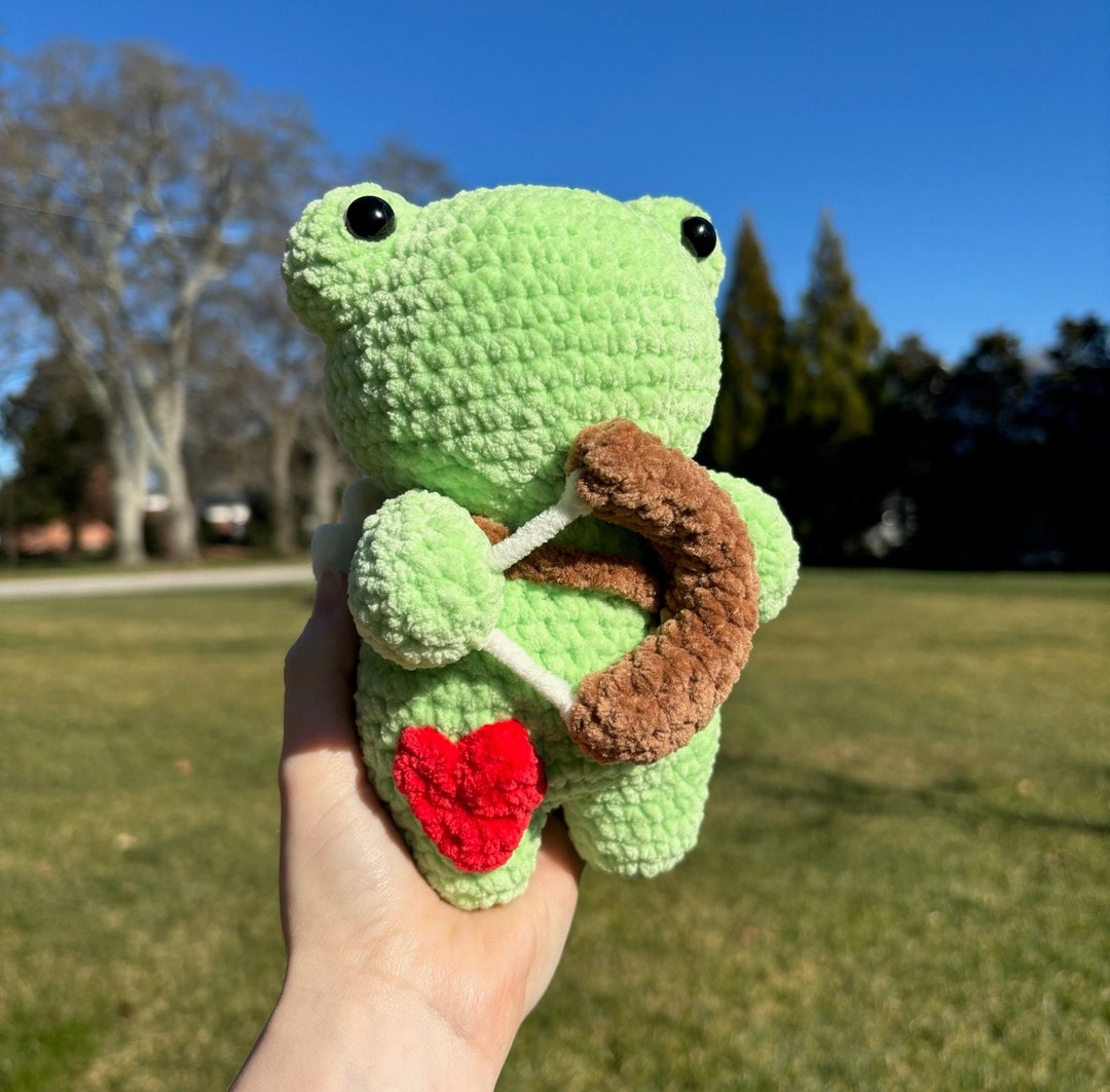 Cupid Frog Plushie - Etsy