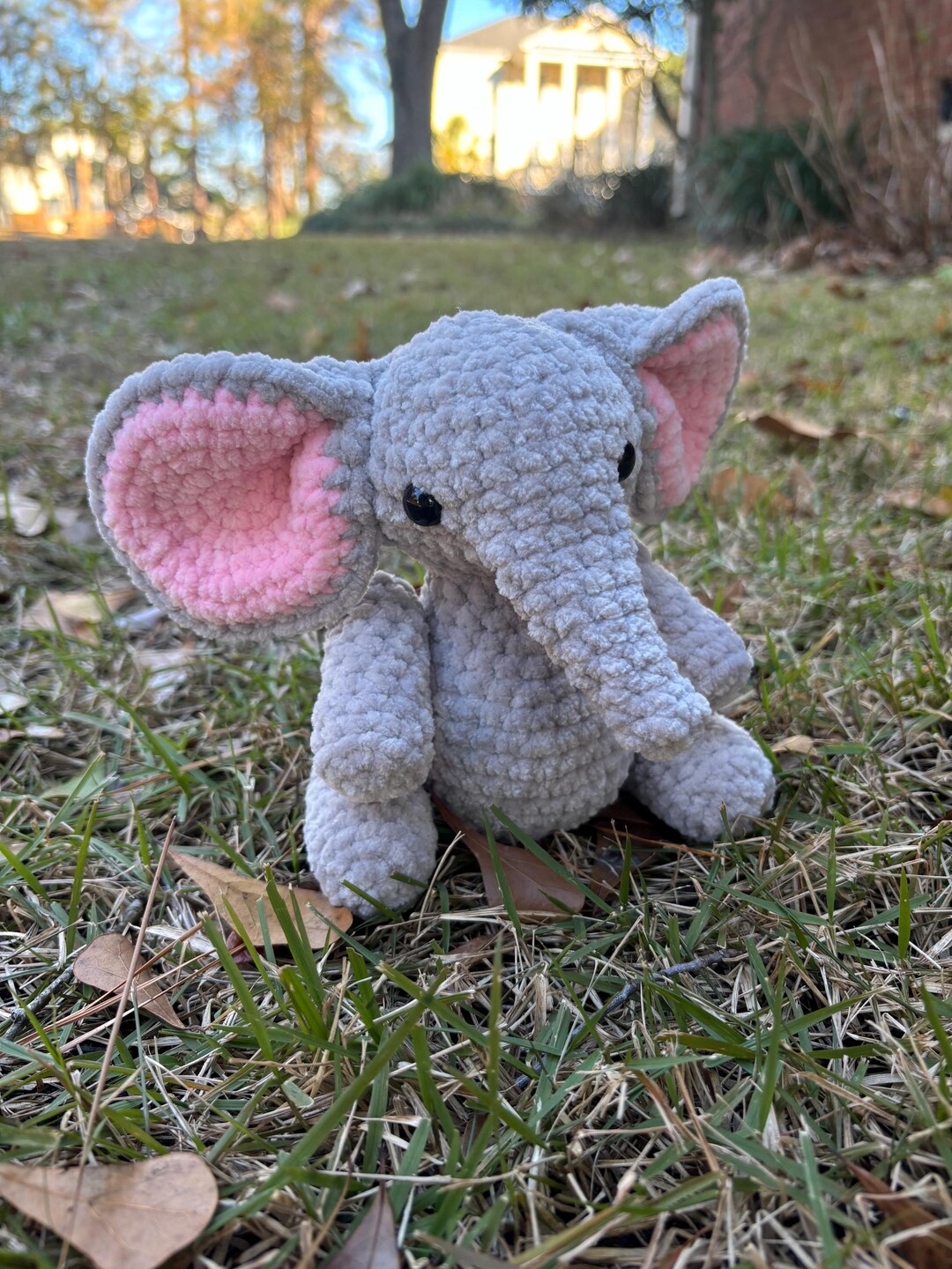 Elephant Plushie With Moveable Limbs - Etsy