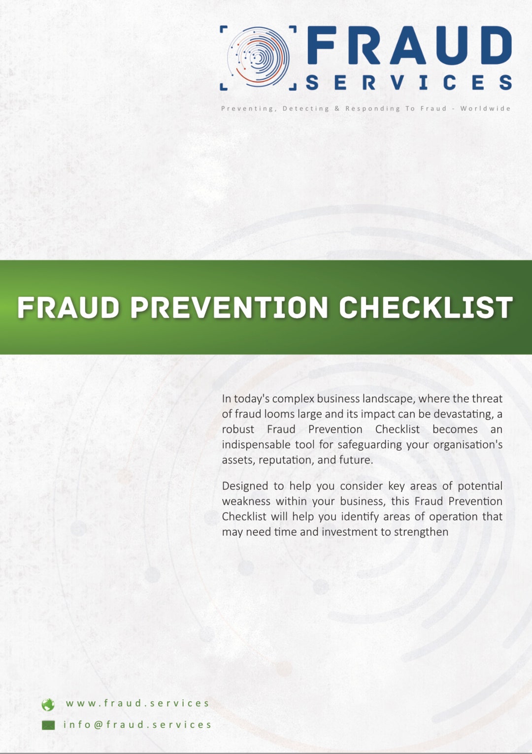 The Fraud Prevention Checklist - Know What to Look for and Where to ...