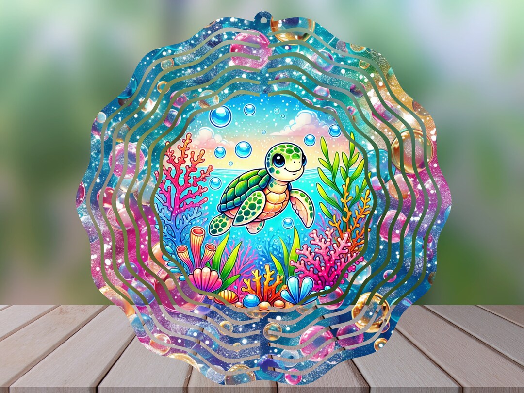 Sea Turtle Wind Spinner Digital Download Garden Decor Porch Decor ...
