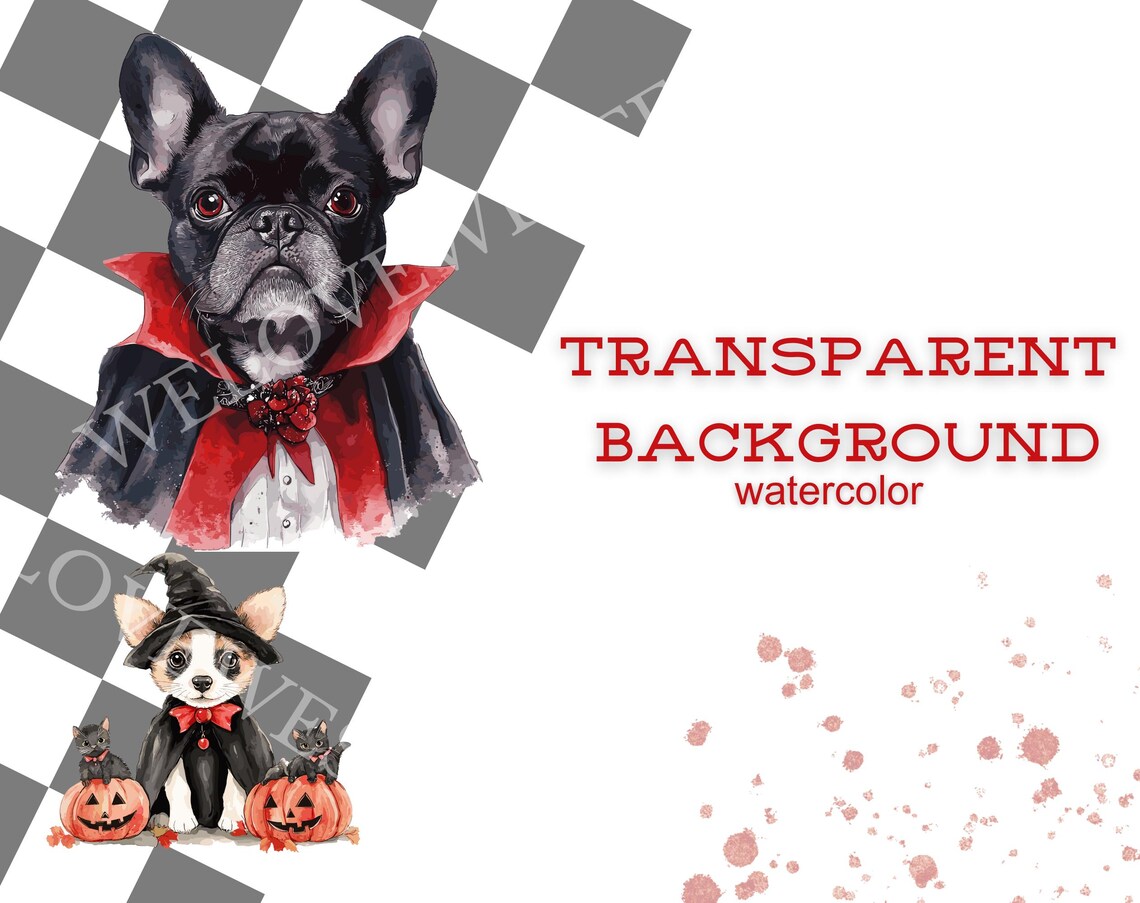 Halloween Vampire Dogs Clipart, Halloween Dog Clipart, Vampire Clipart ...
