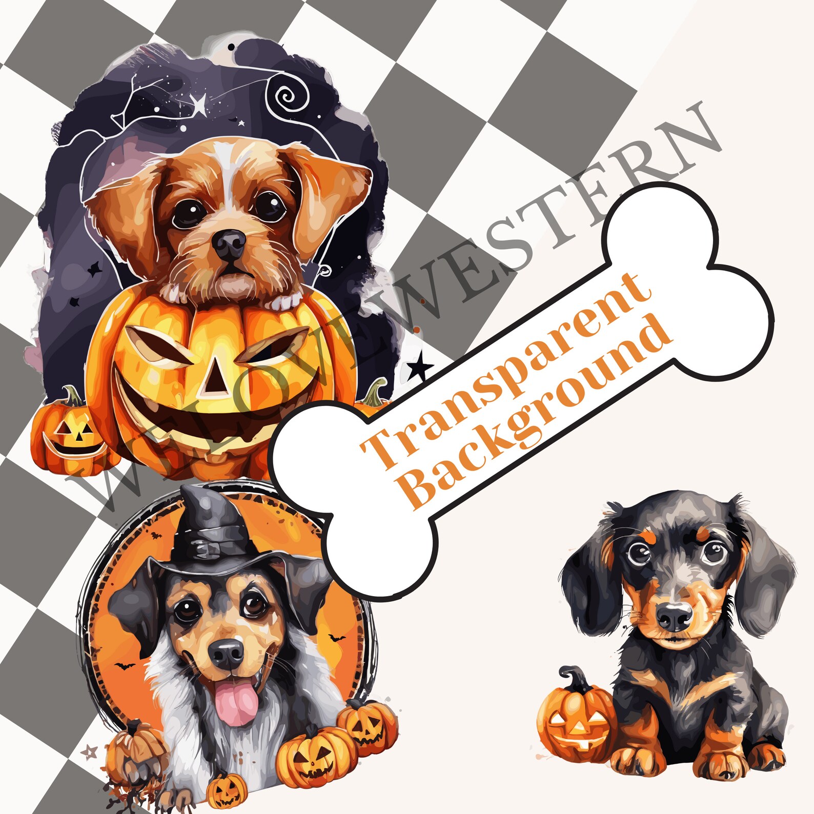 Halloween Dachshund Clipart, Halloween Dog Clipart, Dachshund Clipart ...