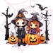 Cute Halloween Characters Clipart, PNG, Pumpkin, Jack O Lantern ...