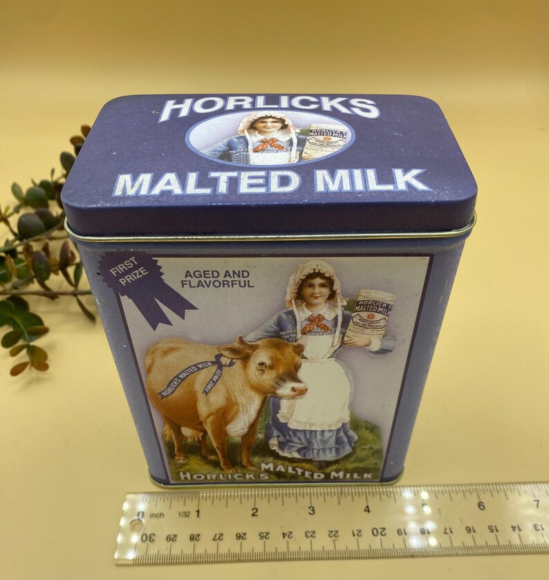 Vintage Horlicks Malted Milk Tin Container, Metal Box With Lid, Rare ...