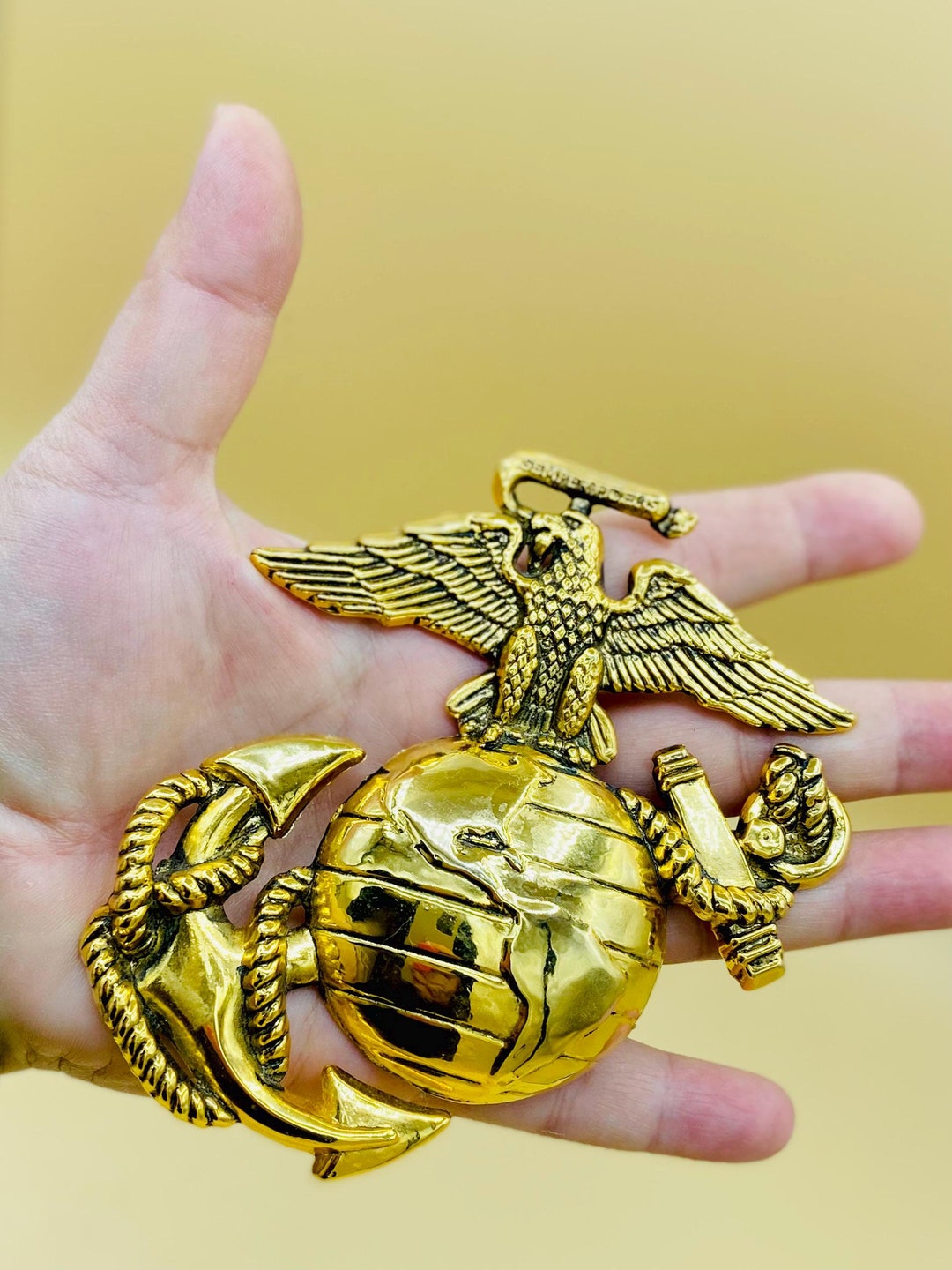 Marine Insignia Emblem, Marine Corps Award Eagle Globe & Anchor Wall ...