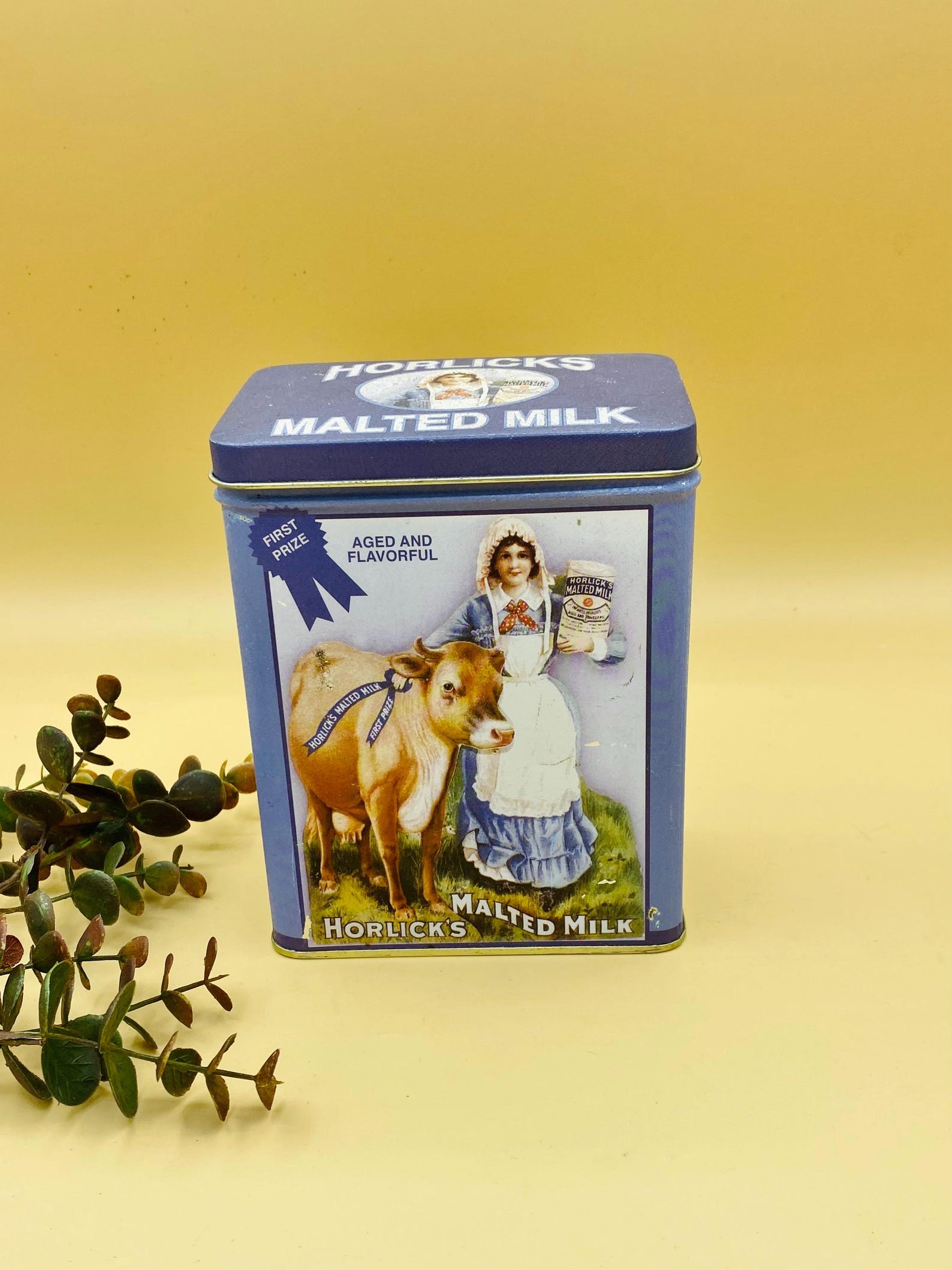Vintage Horlicks Malted Milk Tin Container, Metal Box With Lid, Rare ...