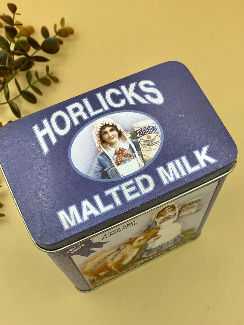 Vintage Horlicks Malted Milk Tin Container, Metal Box With Lid, Rare ...