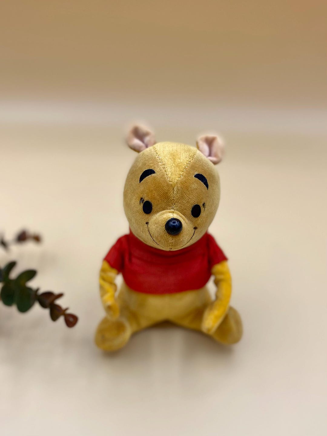 Vintage Disney Winnie Pooh, Made in Japan, Small 5" Yellow Teddy Bear ...