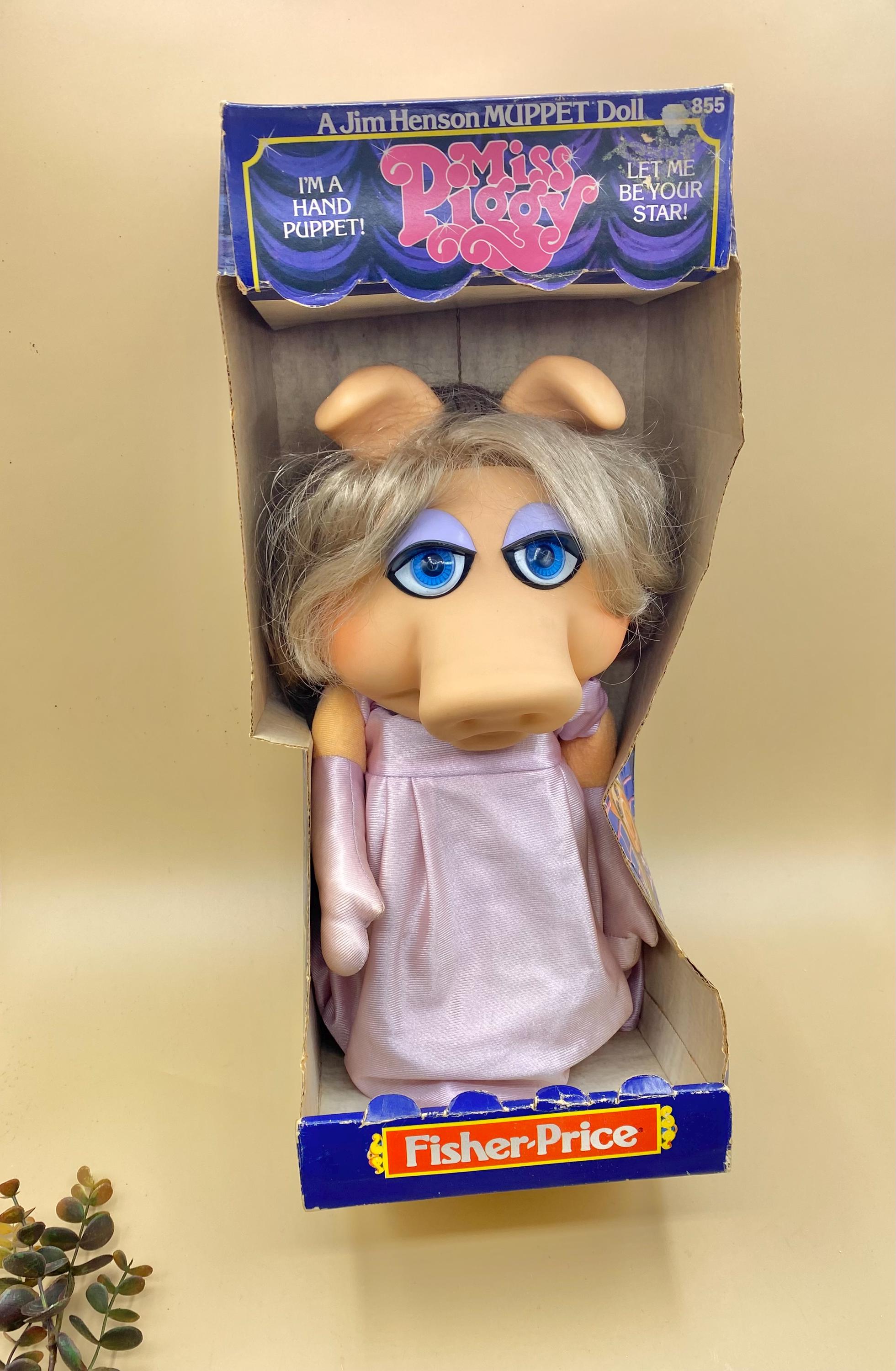 1978 Miss Piggy, Jim Henson Muppets, Fisher Price Hand Puppet in Box ...