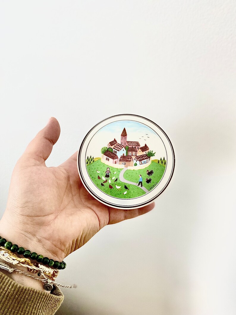 Villeroy & Boch Porcelain Trinket Dish With Lid. Lidded Laplau Design ...