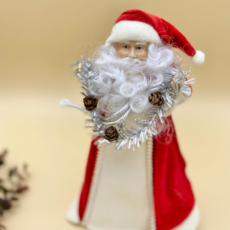 Santa Tree Topper - Etsy