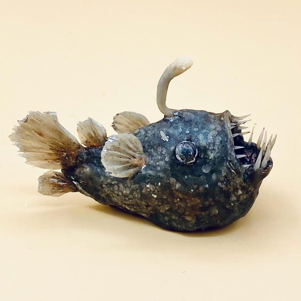 Angler Fish Sculpture - Etsy