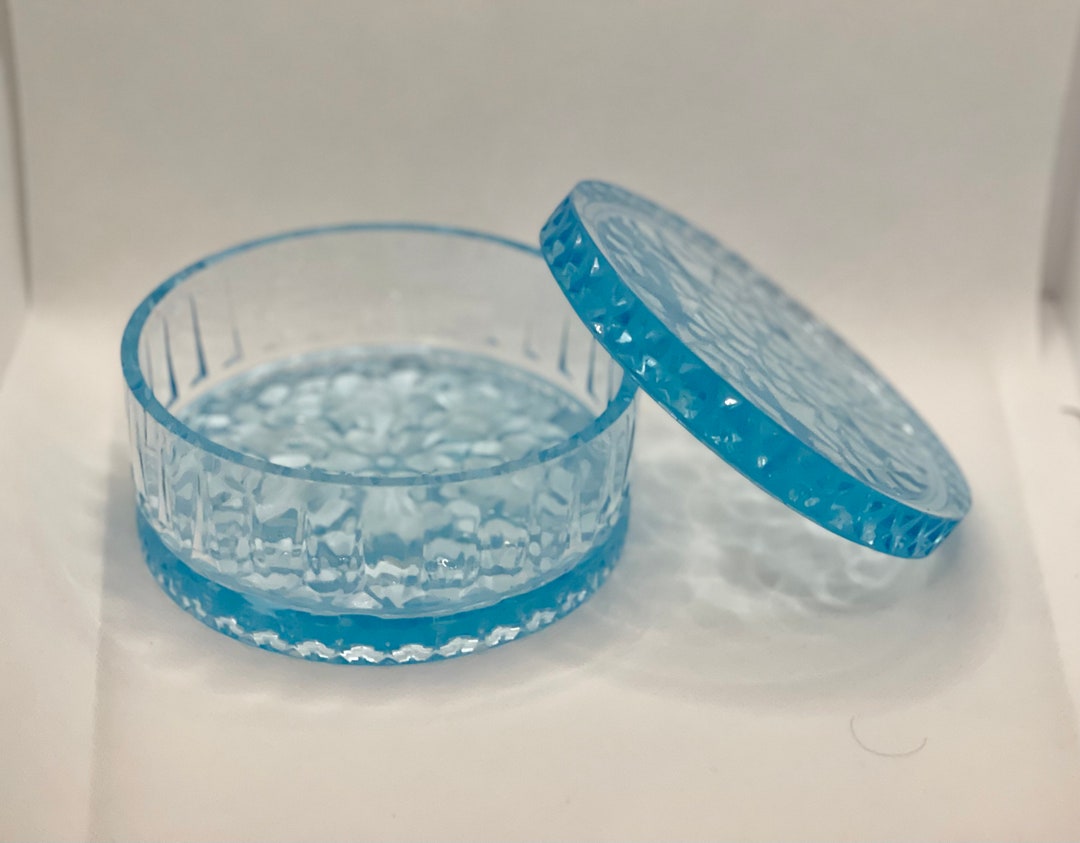 Clear Blue Diamond Storage Box/jewelry Box/organizer - Etsy