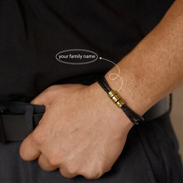 Personalized Mens Bracelet - Etsy