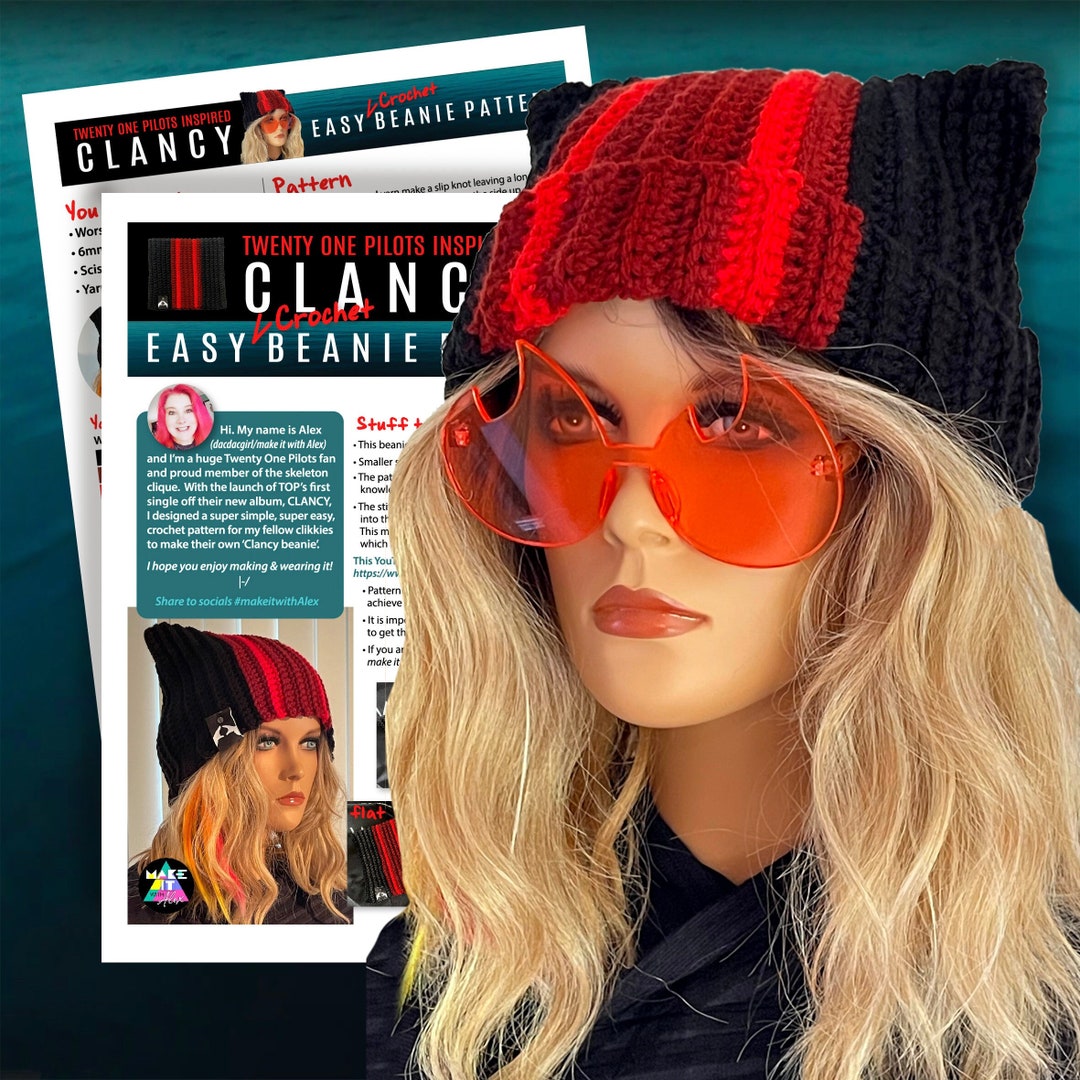 Clancy BEANIE PATTERN Easy Beginner-friendly Crochet Pattern to Make ...