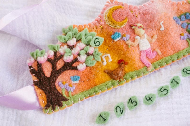 Custom Heirloom Felt Story Crown - Handmade Needle Felted Steiner ...