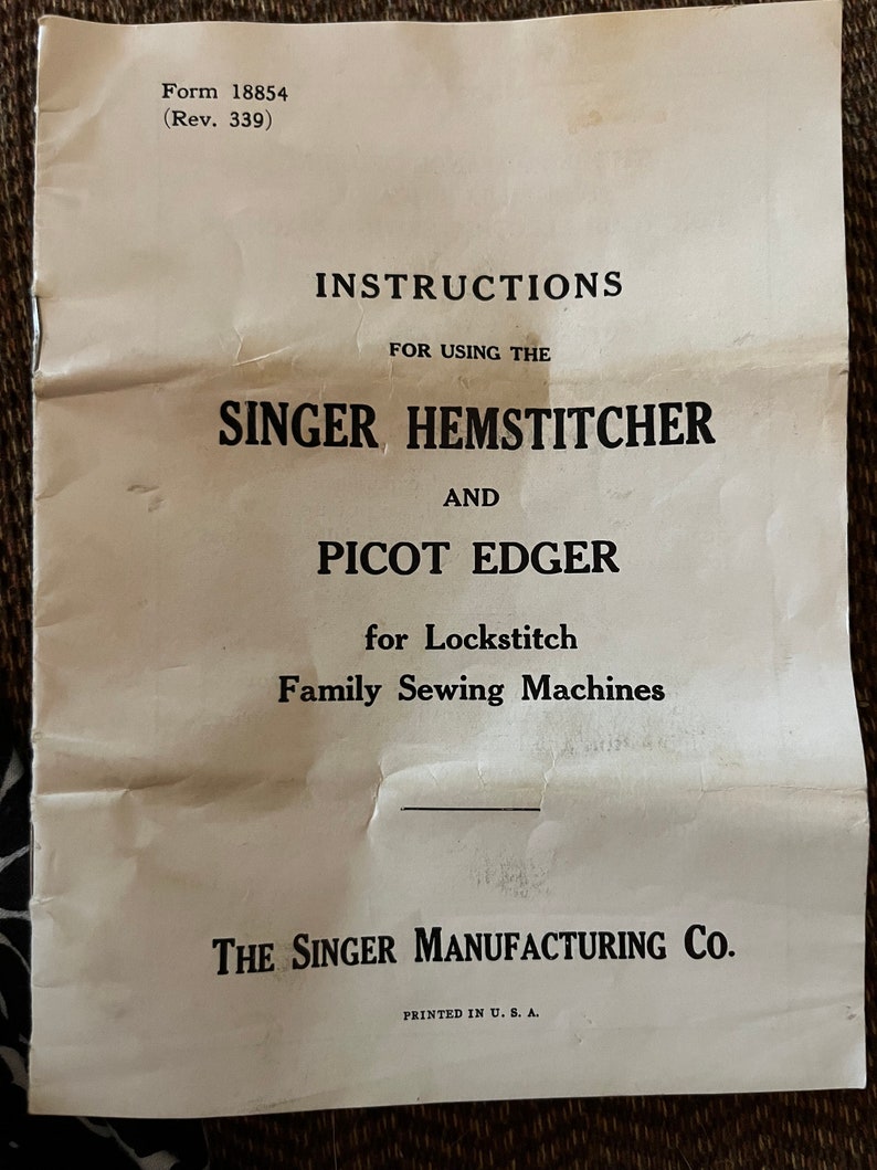 Vintage Hemstitcher and Picot Edger - Etsy
