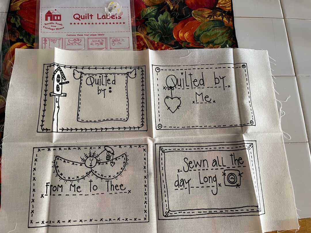 Cute Muslin Quilt Labels - Etsy