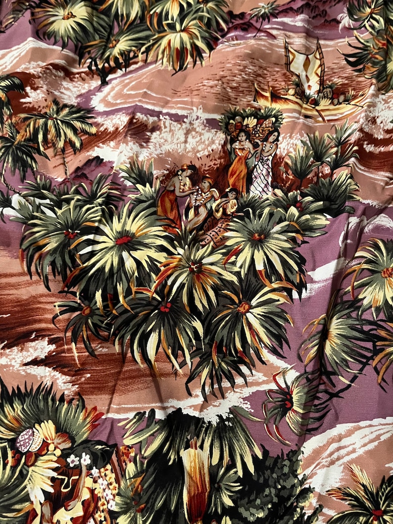 Vintage Tori Richards Trendex Tropical Print Fabric - Etsy