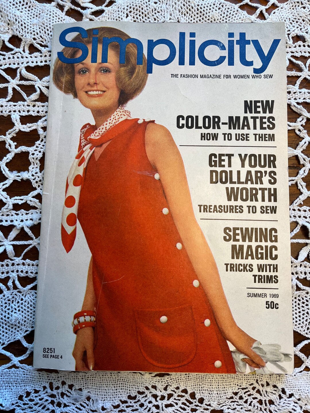 Simplicity Fashion Magazine-summer 1969 - Etsy