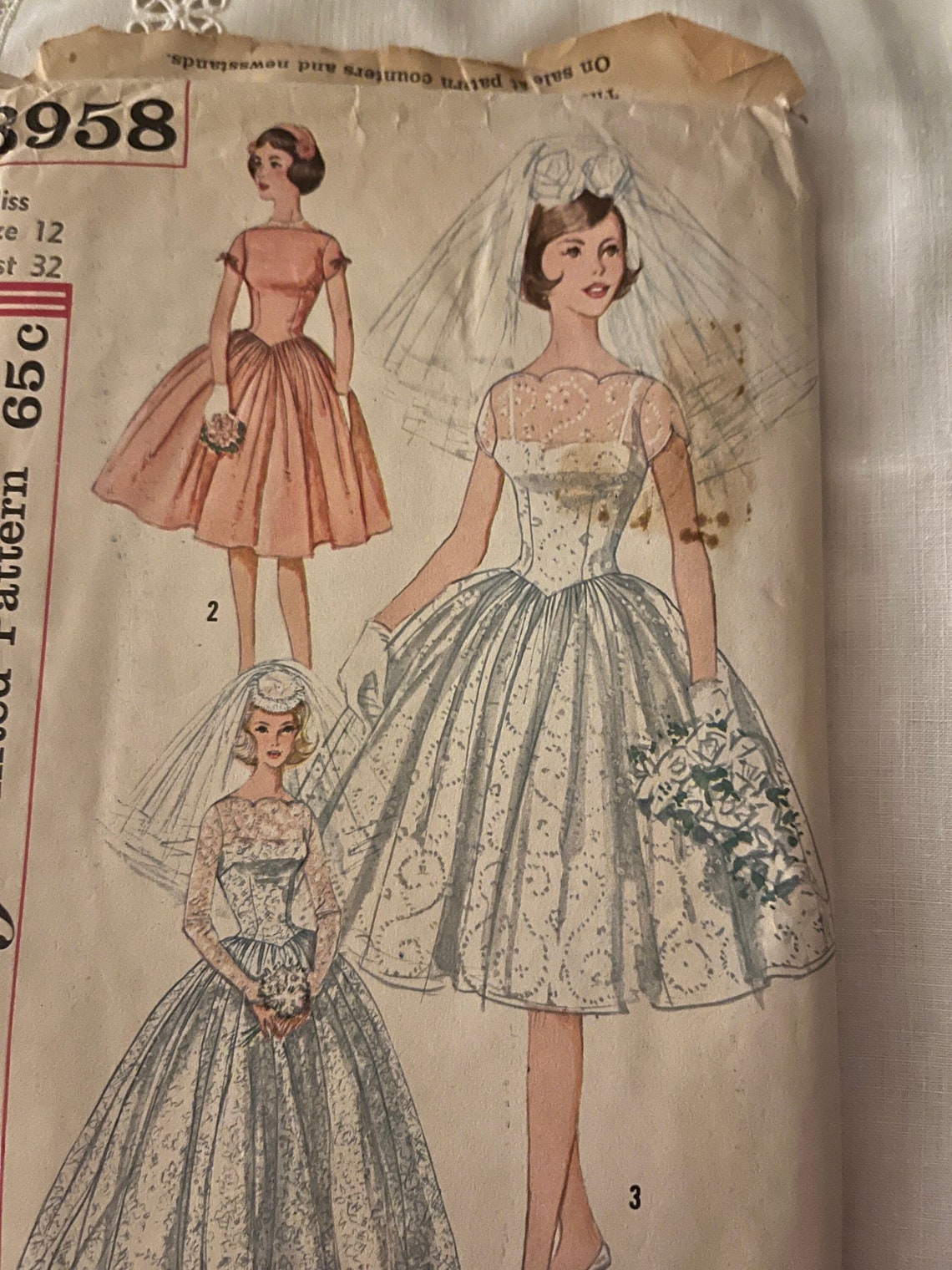 Simplicity 3958-beautiful Wedding Gowns - Etsy