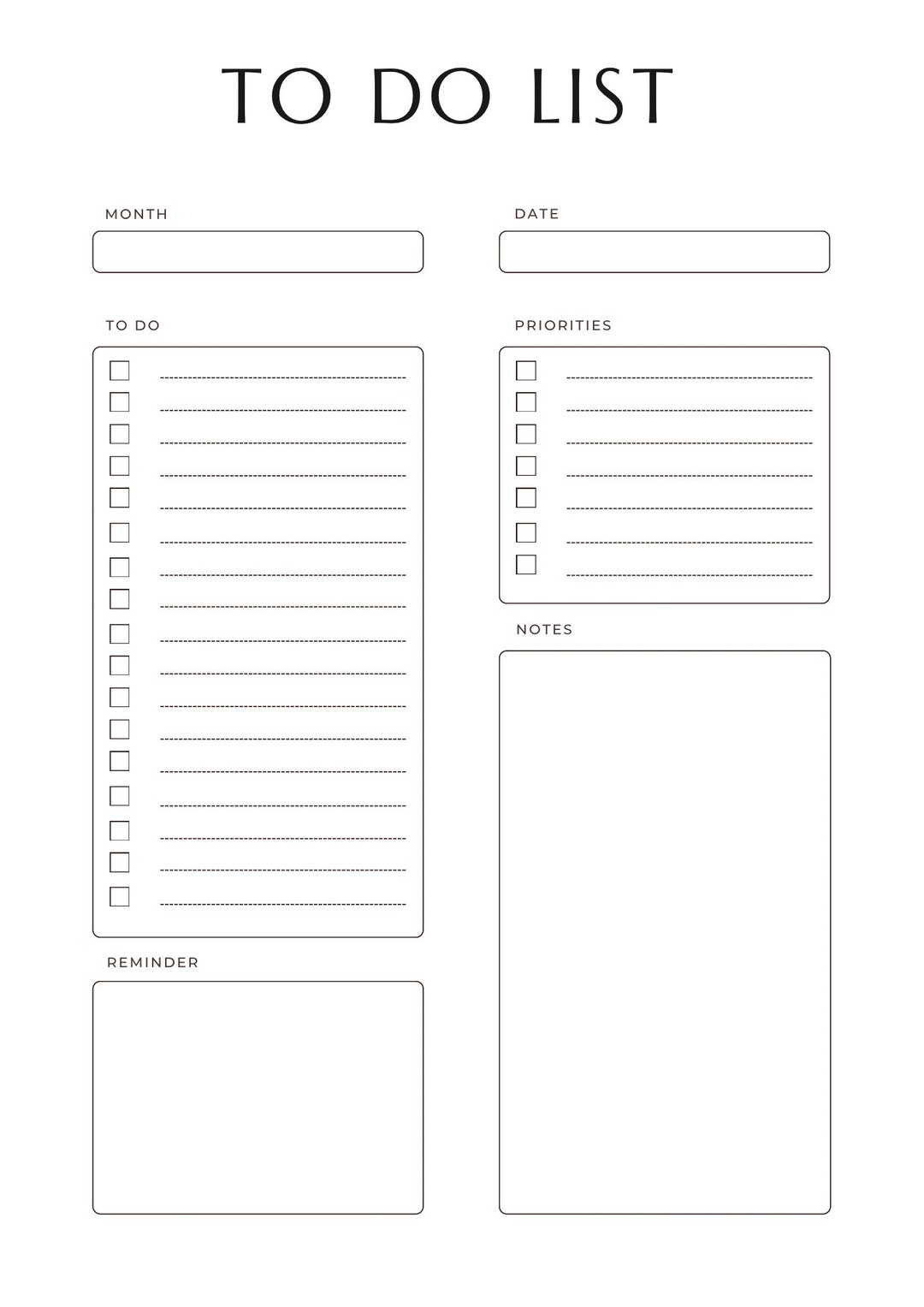 To Do List Digital Download - Etsy