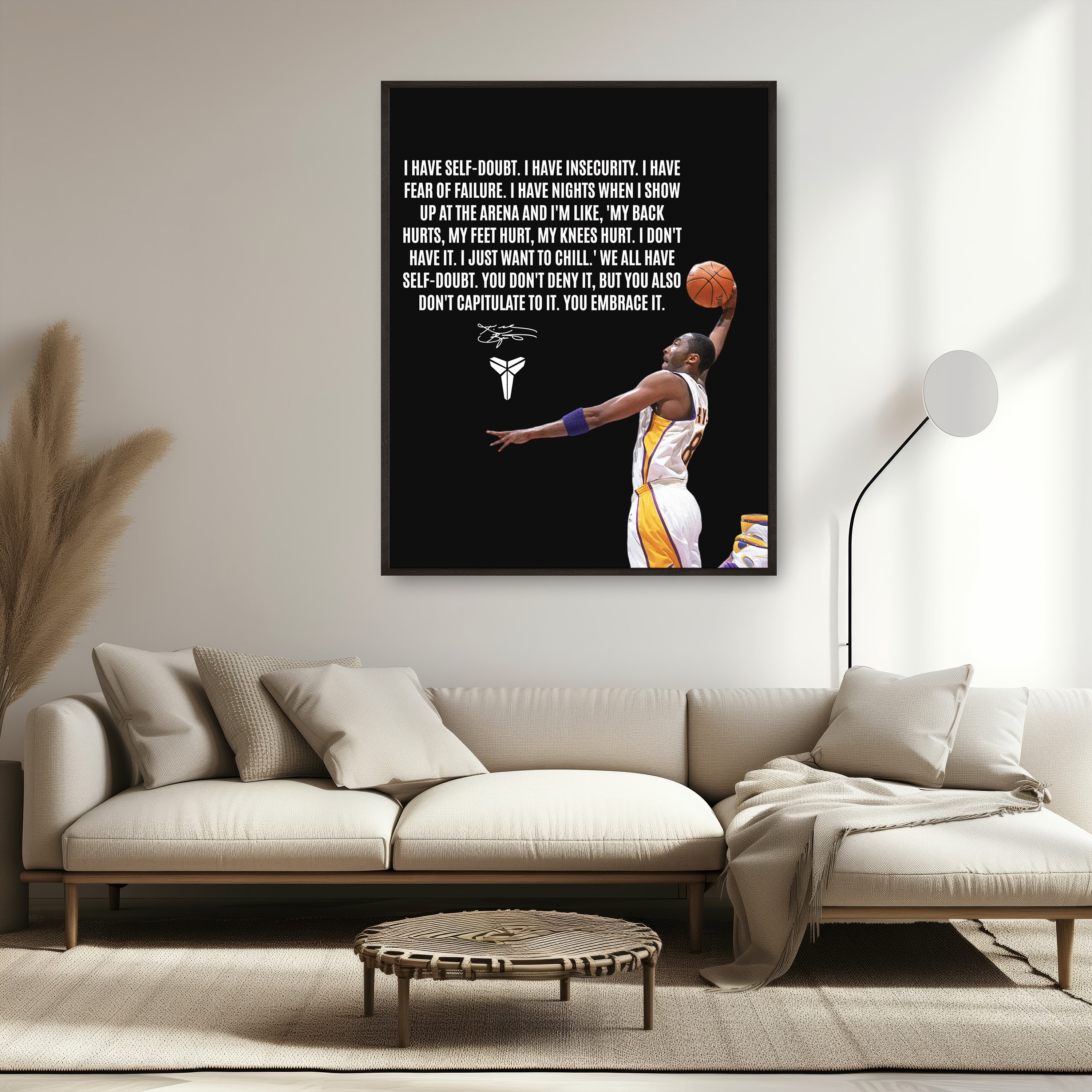 Kobe Bryant Poster, Kobe Bryant Print, Kobe Bryant Wall Art, Basketball ...
