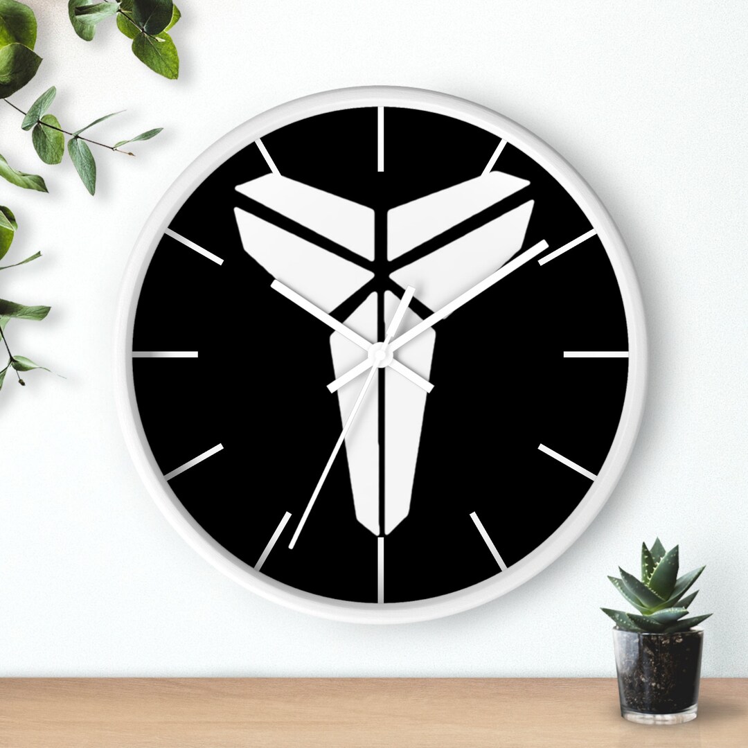 Kobe Bryant Mamba Logo Wall Clock, Sleek Designer Clock, Ideal for ...