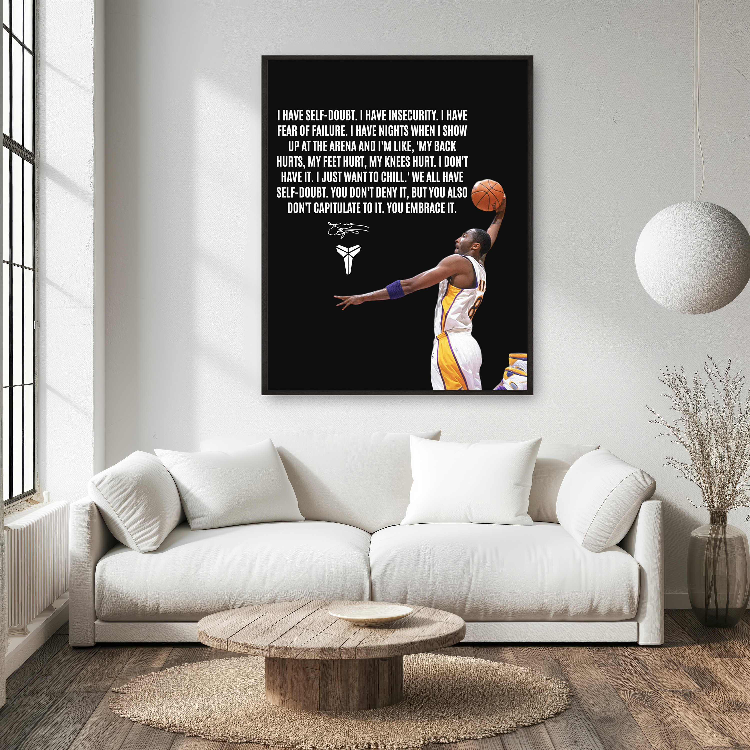 Kobe Bryant Poster, Kobe Bryant Print, Kobe Bryant Wall Art, Basketball ...