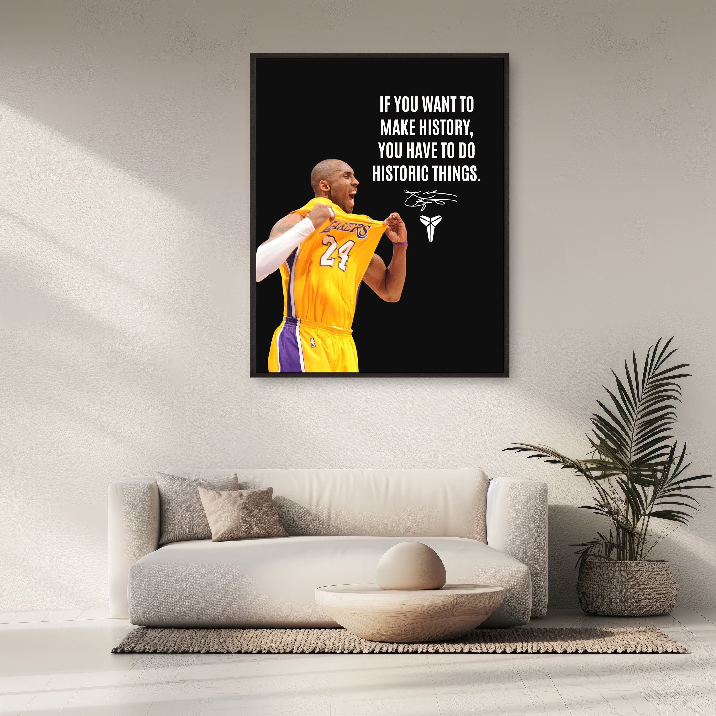 Kobe Bryant Poster, Kobe Bryant Print, Kobe Bryant Wall Art, Basketball ...