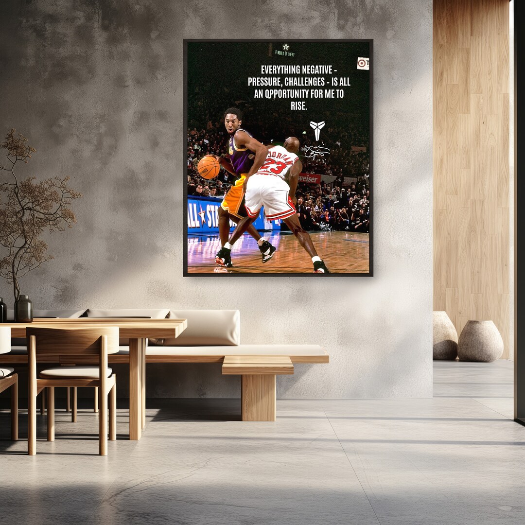 Kobe Bryant Poster, Kobe Bryant Print, Kobe Bryant Wall Art, Basketball ...