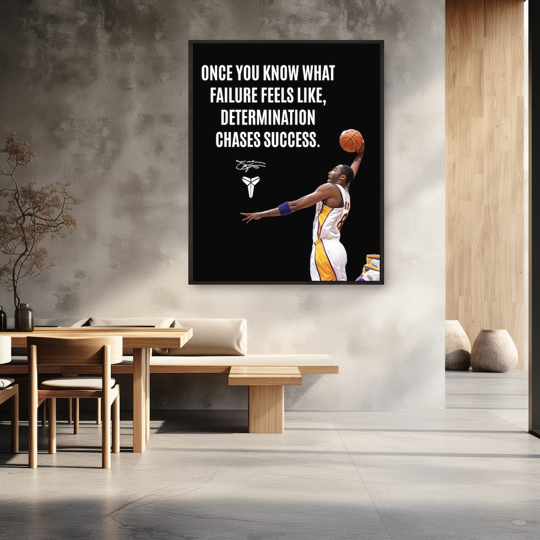 Kobe Bryant Poster, Kobe Bryant Print, Kobe Bryant Wall Art, Basketball ...