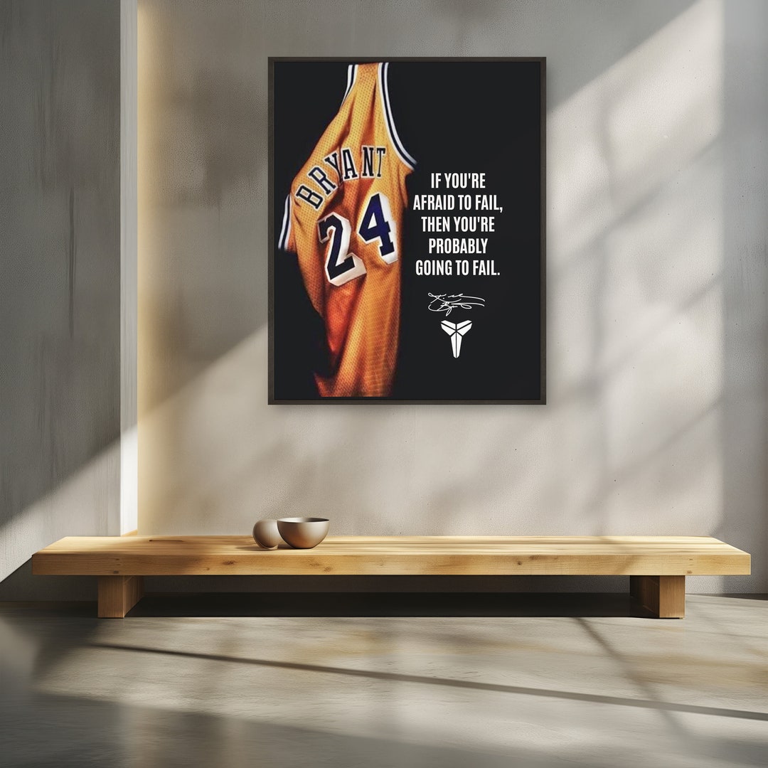 Kobe Bryant Poster, Kobe Bryant Print, Kobe Bryant Wall Art, Basketball ...