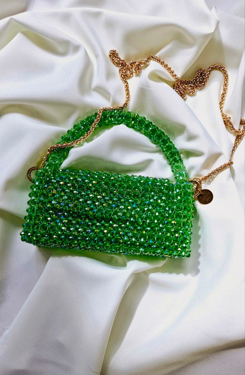 Green Bag,wedding Clutch,crystal Blind Bag,crystal Carrying Bag,vintage ...