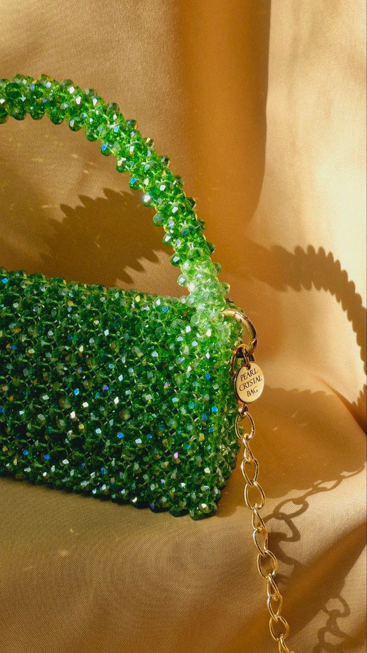 Green Bag,wedding Clutch,crystal Blind Bag,crystal Carrying Bag,vintage ...