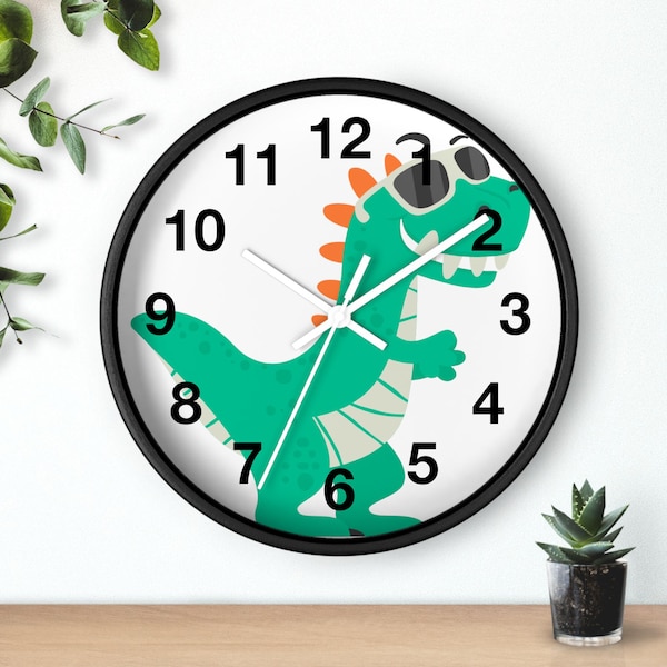 Dinosaur Wall Clock - Etsy