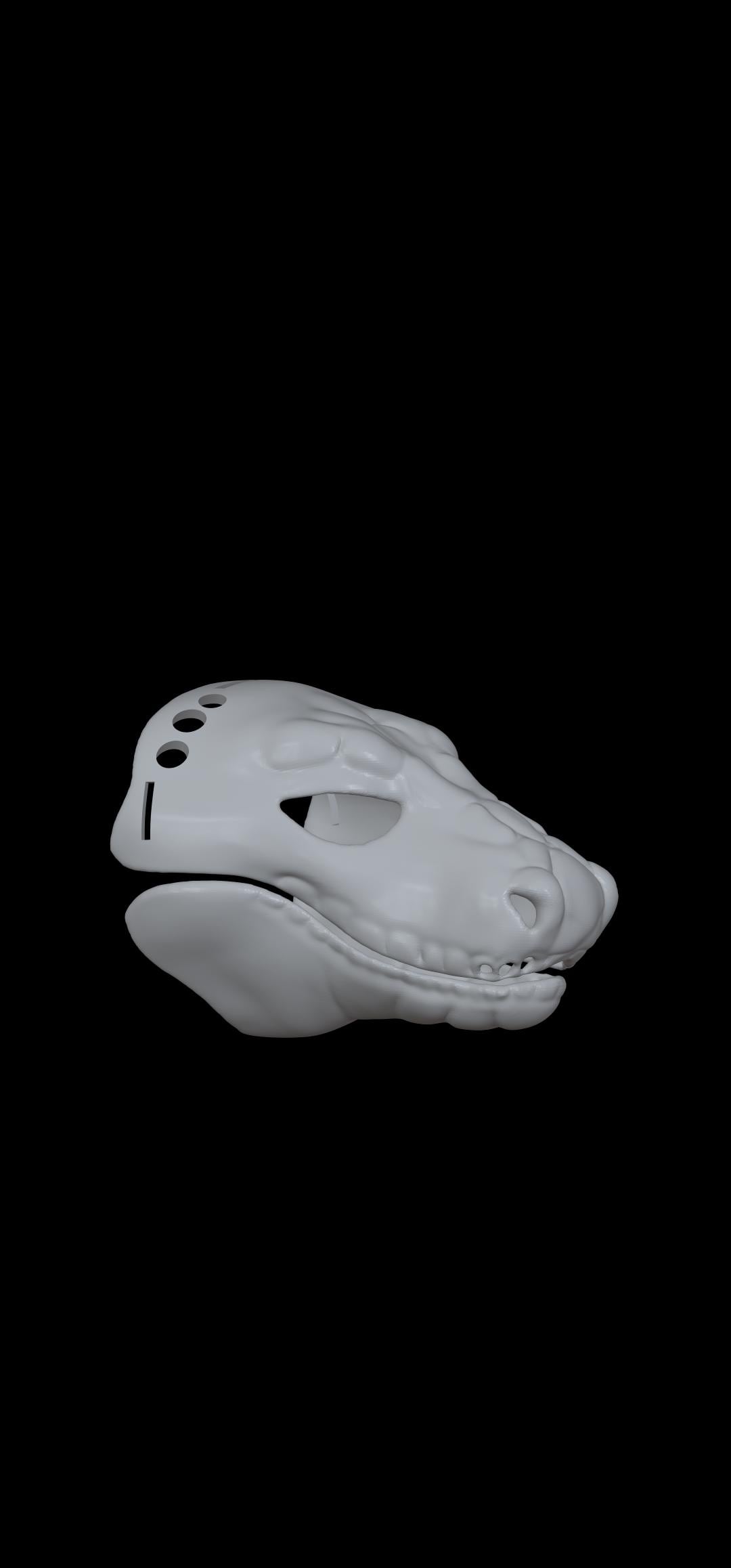 Snake Fursuit Head Base 3d Print File Only - Etsy
