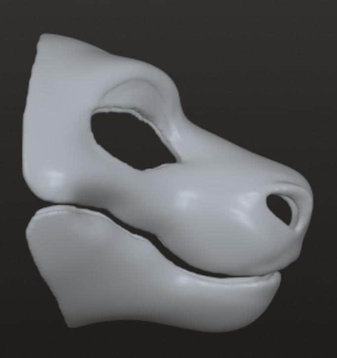 Shark/dragon Fursuit Head Base 3d Print File Only - Etsy
