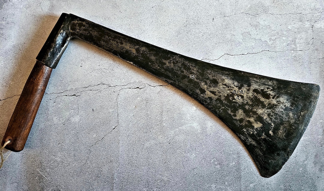 Antique Marked Long Head FRENCH AXE 23,60 Inches With Wood Handle - Etsy