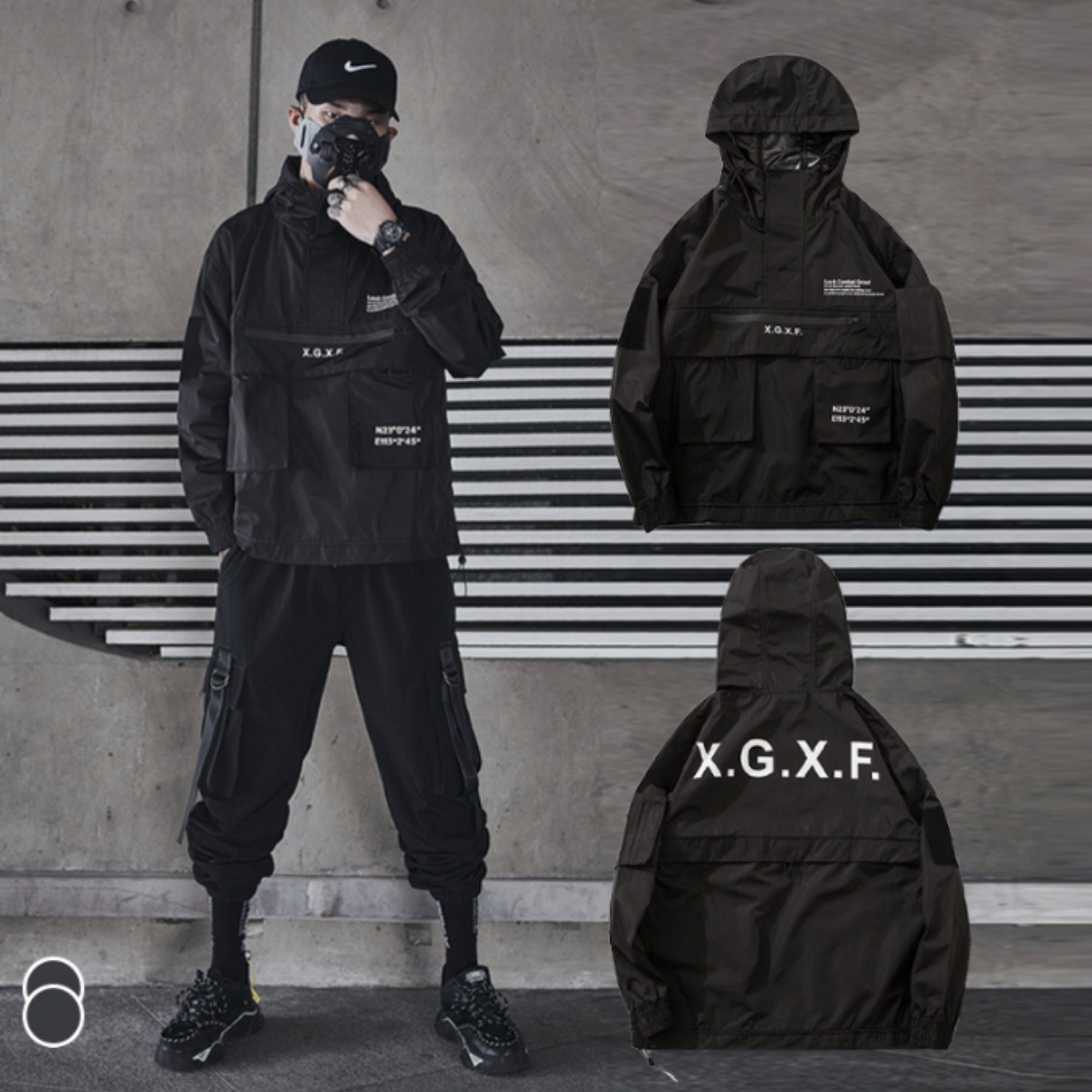 Best Trendy Cyberpunk Techwear Jacket for Mens, Multi Pocket Tactics ...
