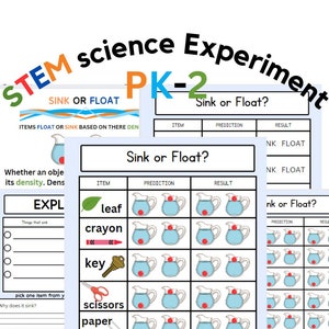 Sink or Float Science Exploration Lesson Plan, Homeschool Curriculum ...