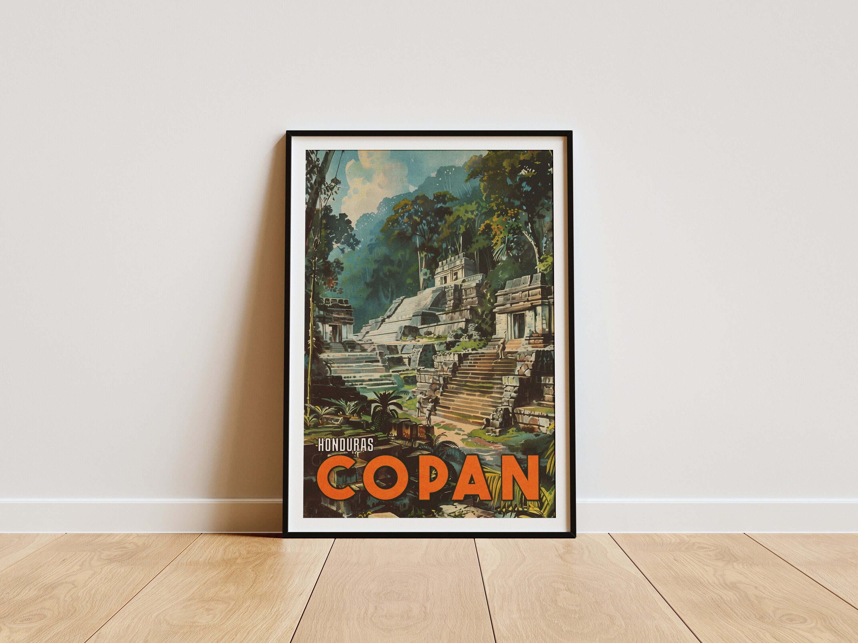 Honduras Travel Poster Digital Vintage Print Retro Wall Art Decorations ...