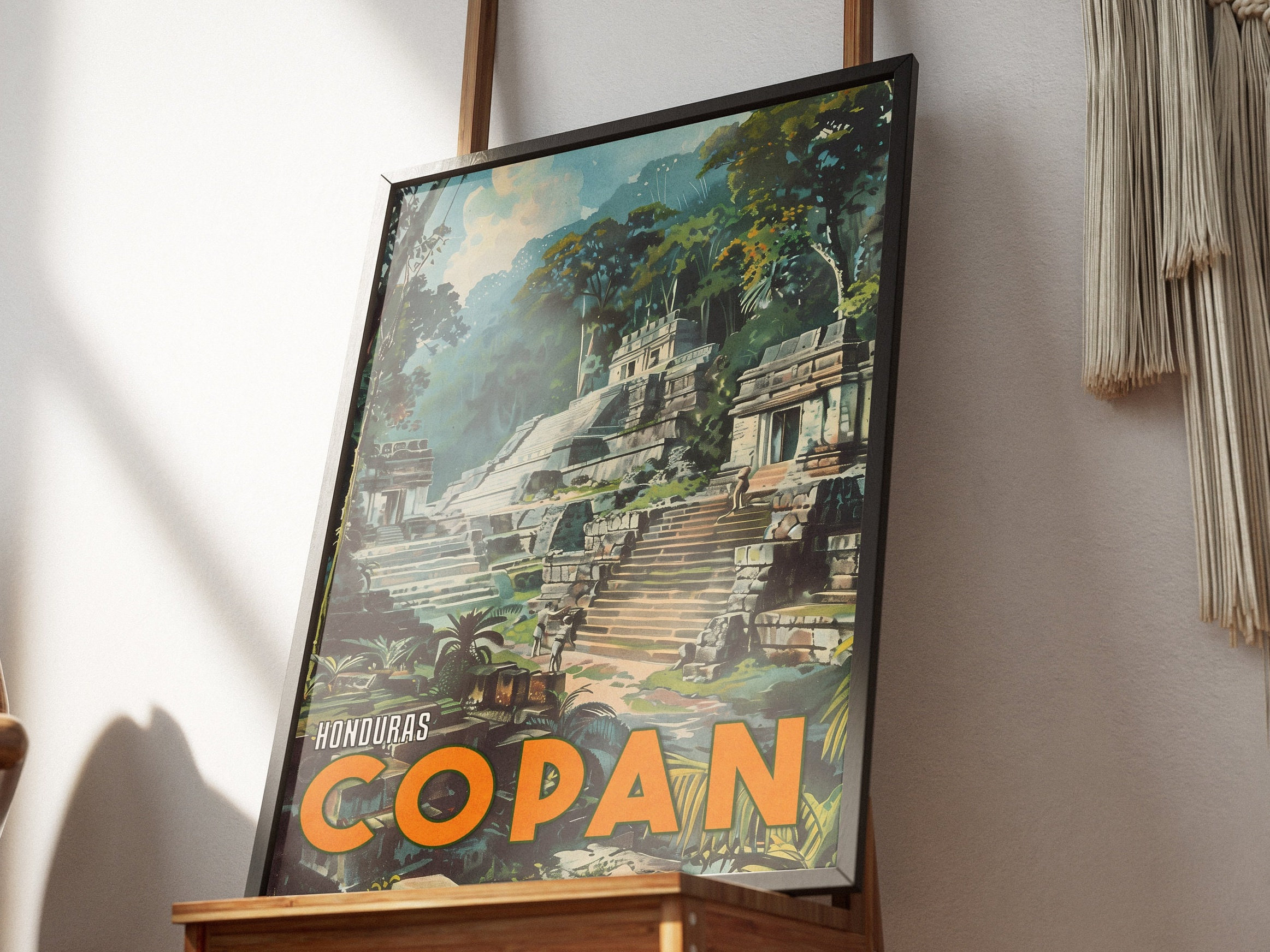 Honduras Travel Poster Digital Vintage Print Retro Wall Art Decorations ...