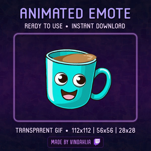 Animated Coffee Twitch Emotes - Etsy