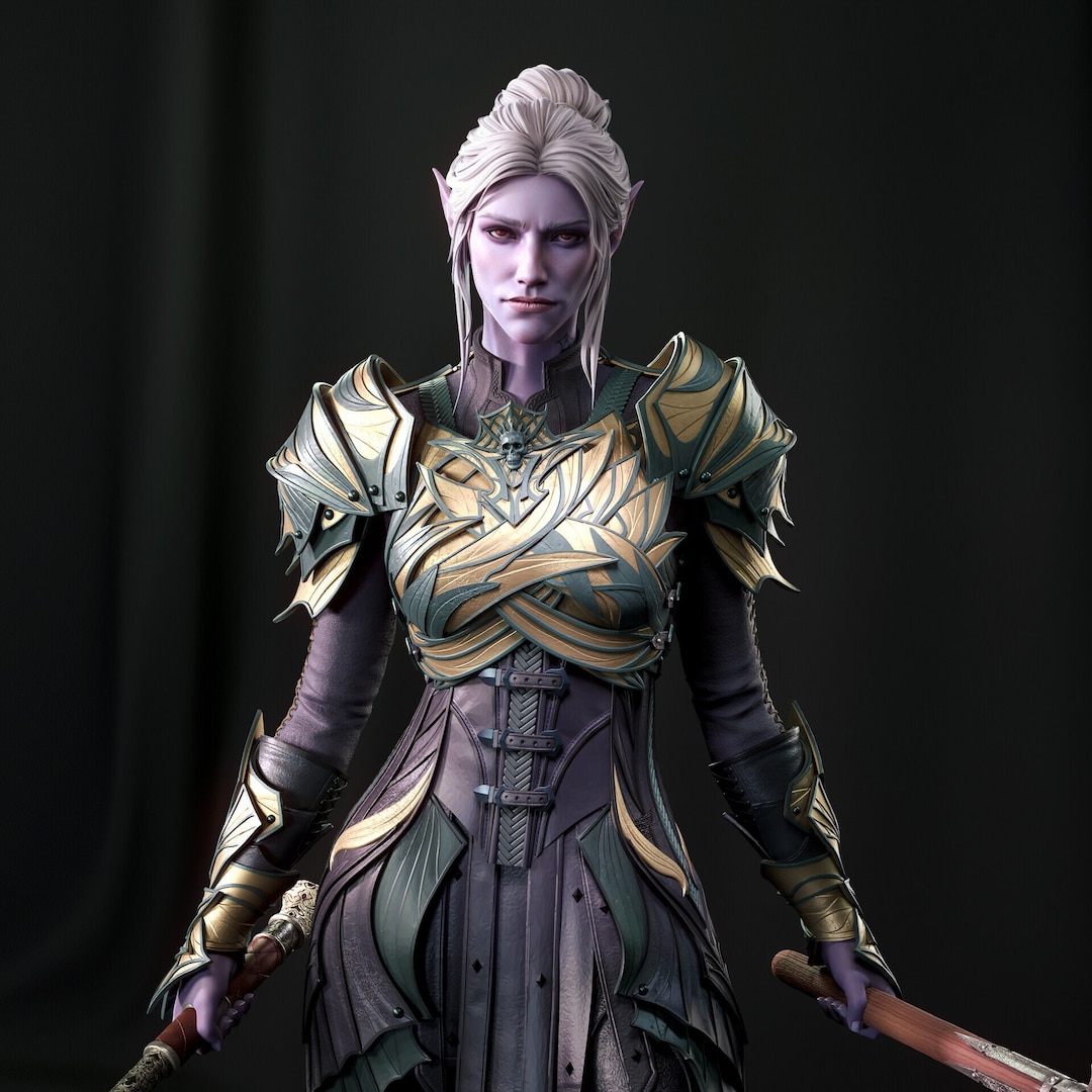 Minthara Baldurs Gate 3 BG3 Figure Drow Paladin 3D Printed Model Fan ...