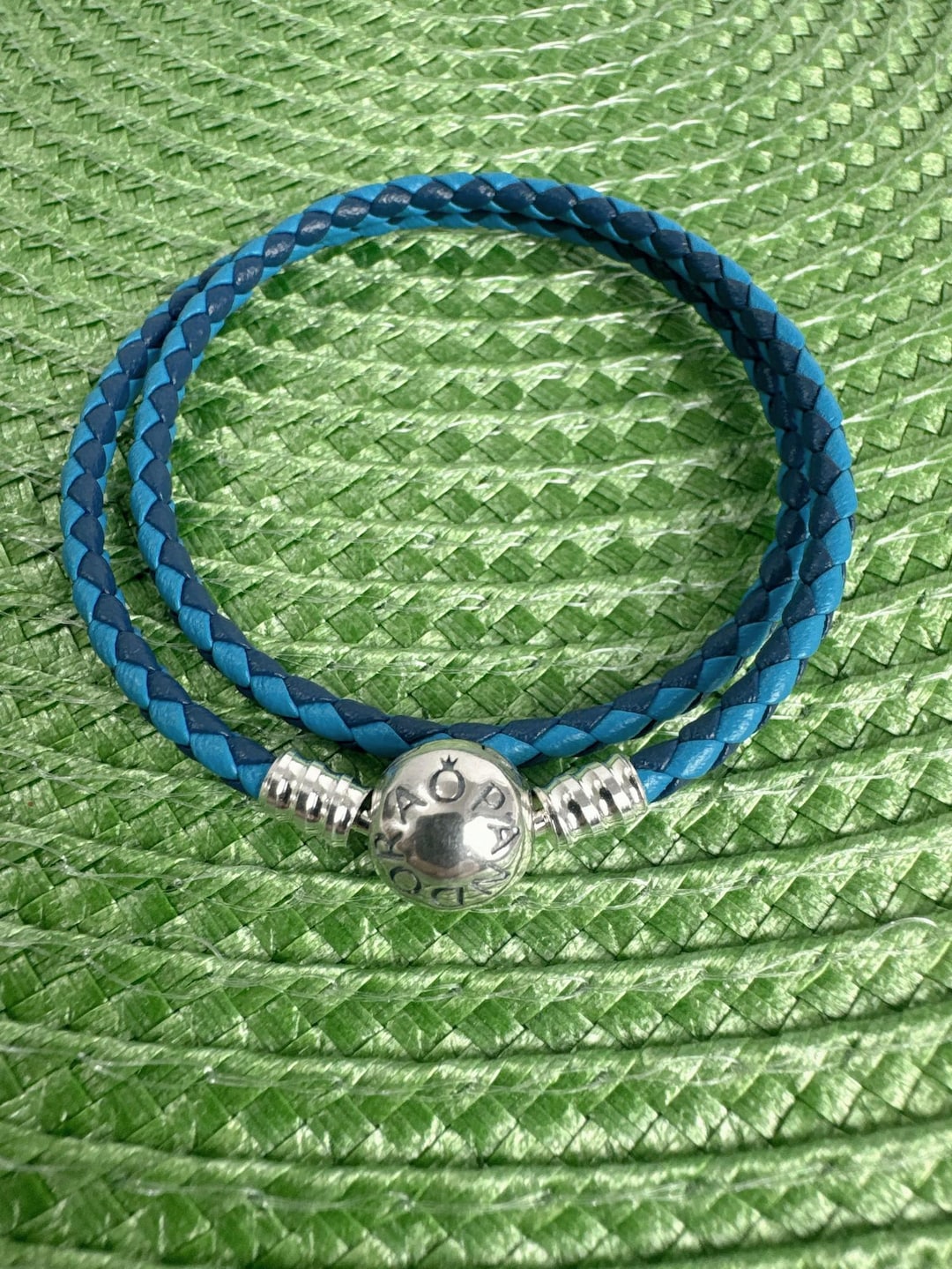 Pandora Mix Double Woven Leather Bracelet, S925 Sterling Silver Pandora ...