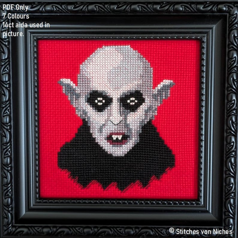 Nosferatu the Vampire Cross Stitch Pattern PDF ONLY - Etsy Australia