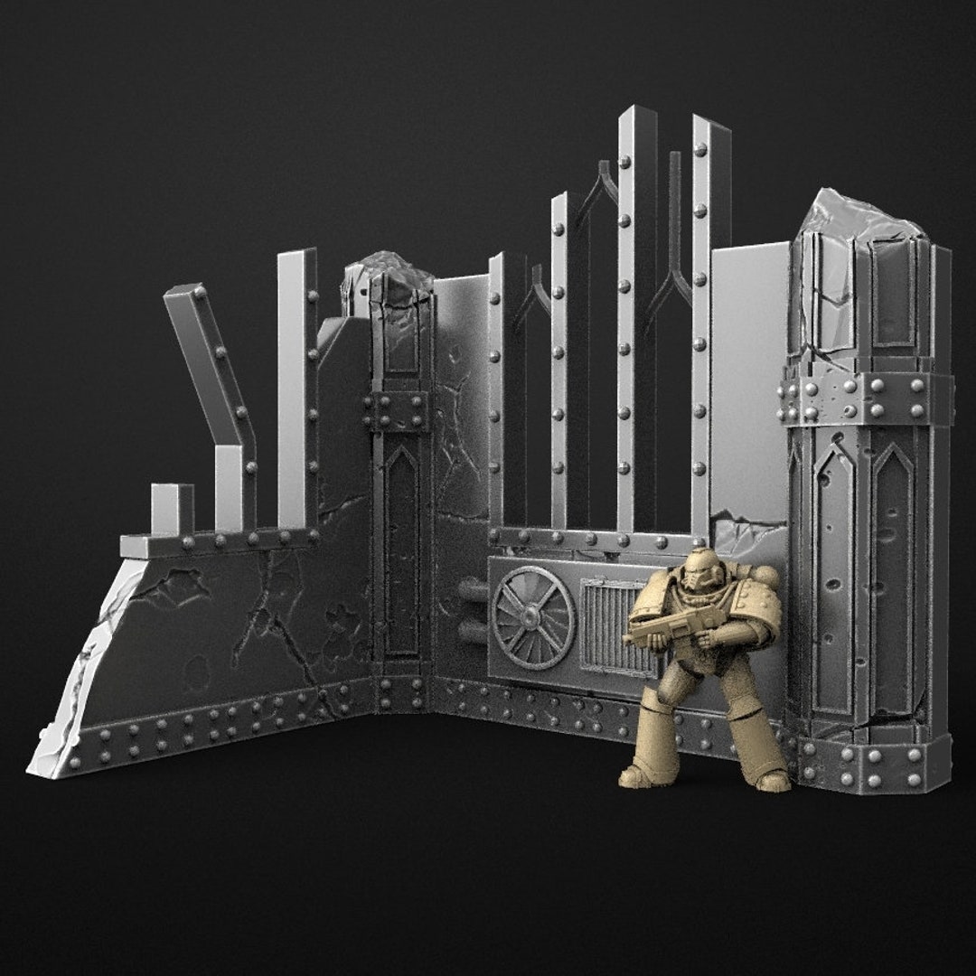 Warhammer 40k Wall Scenery Terrain 3d Print File - Etsy